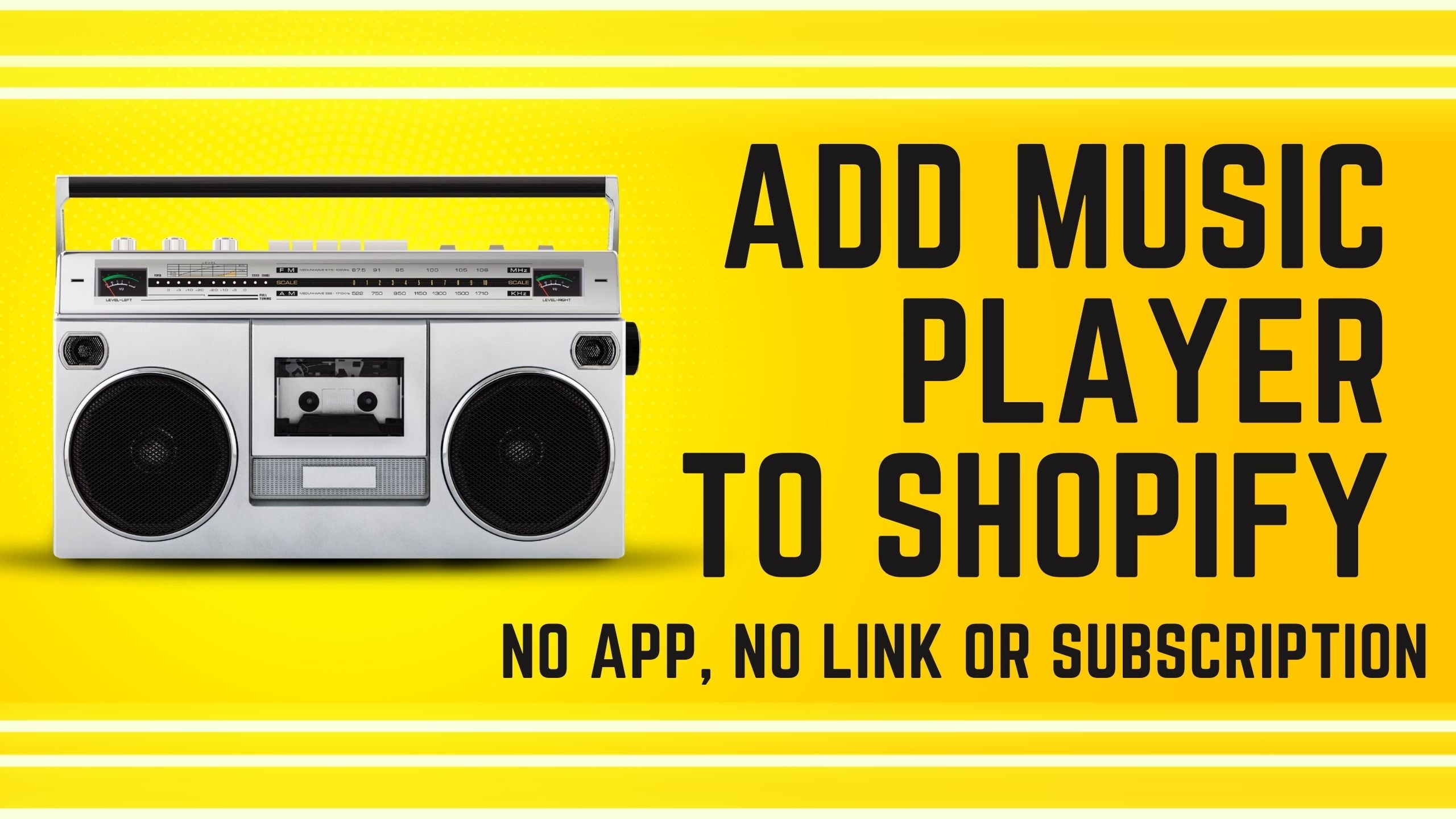 Shopify Music Player Section – Made4Uo